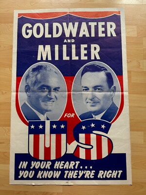 Goldwater campaign poster 1964 | eBay