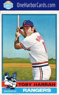 1976 Topps Texas Rangers #412 Toby Harrah | eBay