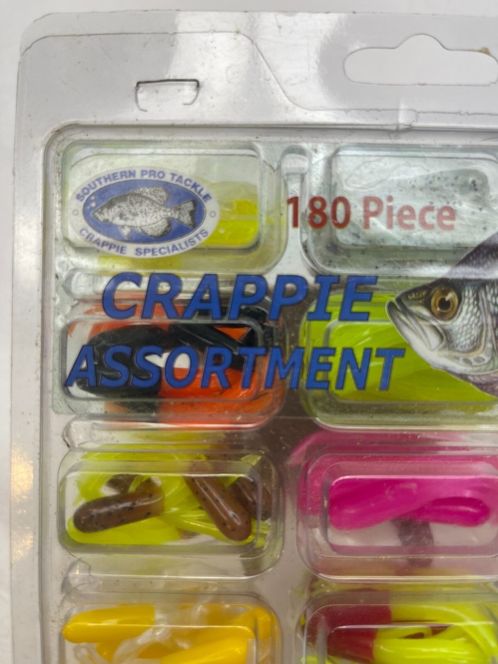 Lit'L Hustler Crappie Assortment 180 Piece Kit Lures Southern Pro ...