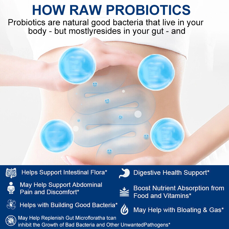 34 Strains with 100 Billion Probiotics CFU Probiotic Capsules Digestive ...