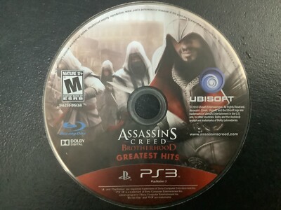 Assassin's Creed Brotherhood Greatest Hits PS3 Sony PlayStation 3 Disc ...