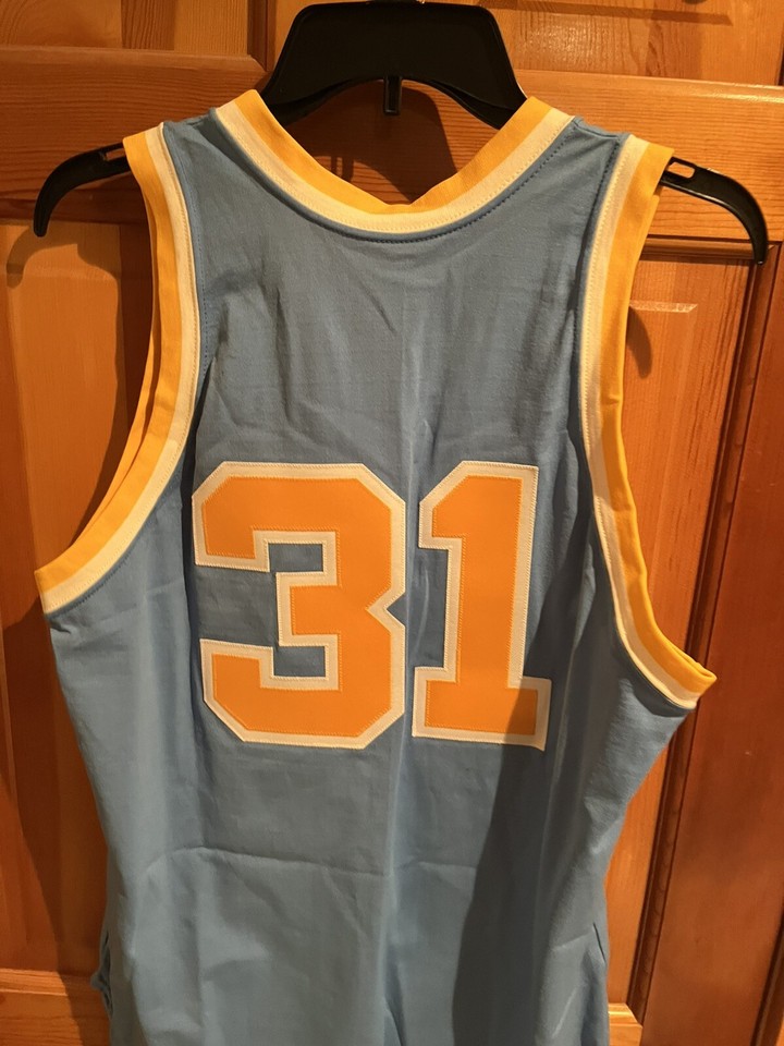 Reggie Miller UCLA Bruins Sand Knit MacGregor Authentic Jersey Size Large Blue | eBay