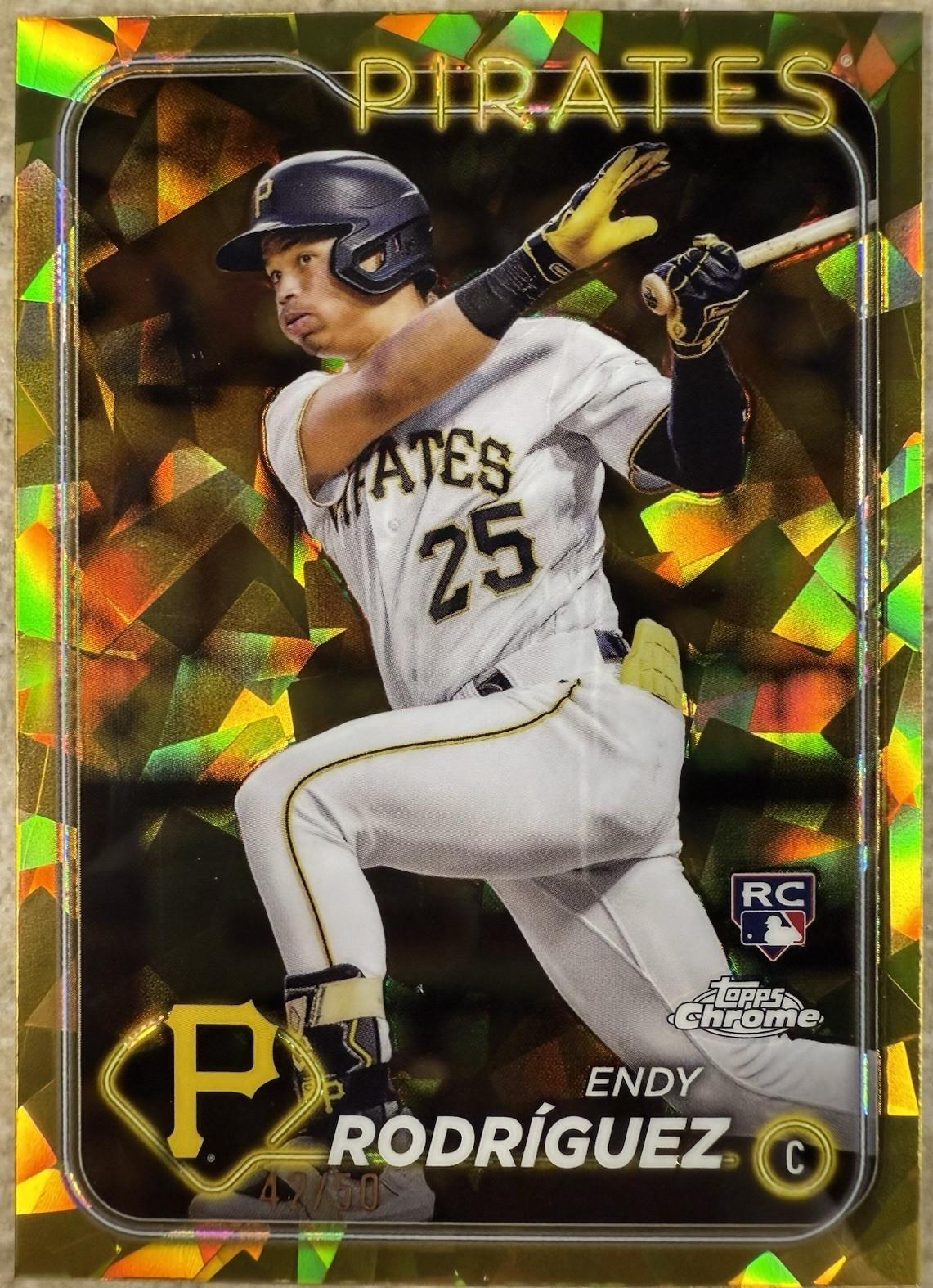 2024 Topps Chrome Sapphire Edition - Endy Rodriguez #3 Gold /50 (RC ...