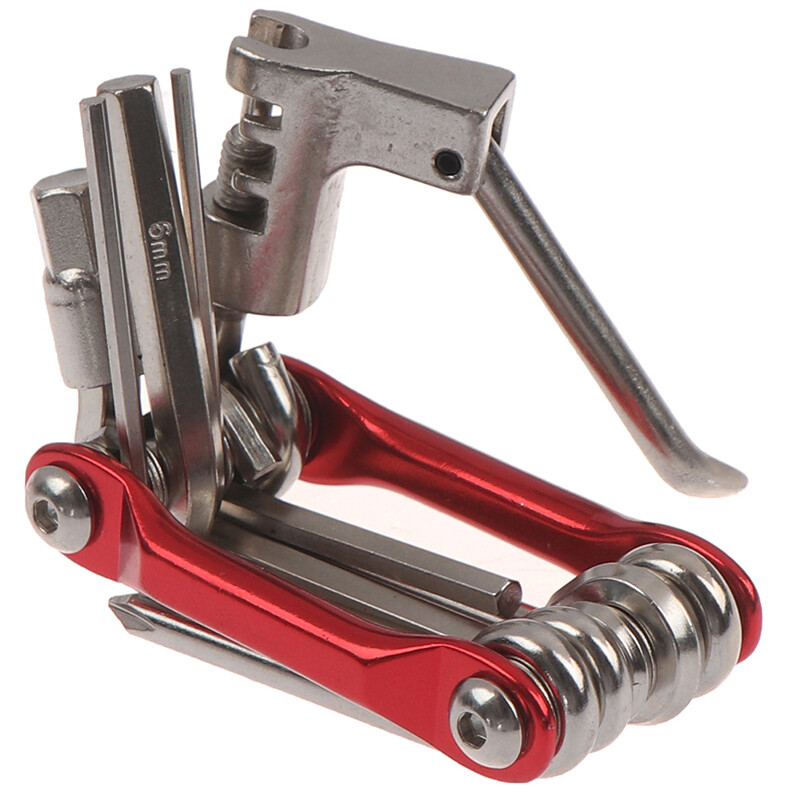 Multitool Bicycle Repair Tools Chain Hex Spoke Wrench Screwdriver 11 In ...