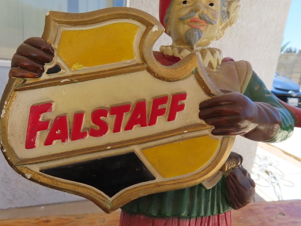 Rare Vintage Original Breweriana Falstaff Man Beer Chalkware Brew ...