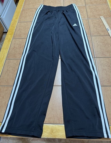 Vintage Adidas Men’s Black Break Away Pants Side Snap Warm Up 3 Stripe ...