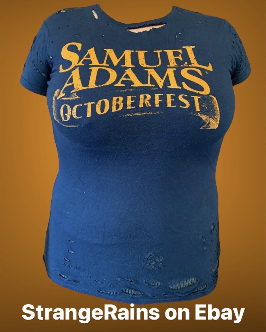 Distressed SAMUEL ADAMS Octoberfest Ladies (Medium) T-Shirt | eBay