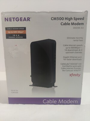 NETGEAR CM500 (CM500100NAS) 680 Mbps - Black 606449107166| eBay