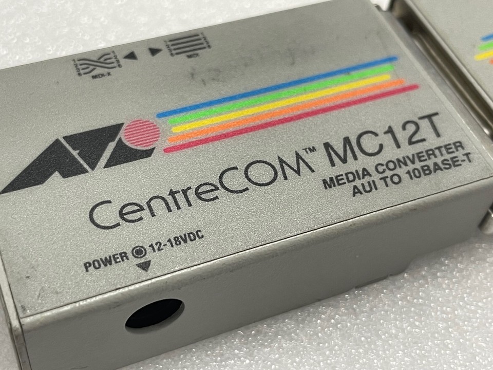Allied Telesis CentreCOM AT-MC12T + AT-MX40F/ST Modules | eBay