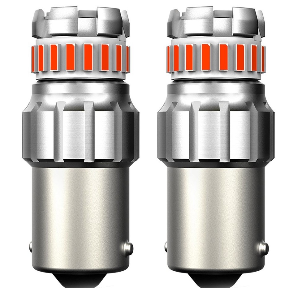 1156 7506 Red LED Brake Stop Tail Light Bulb Error Free For BMW Audi ...