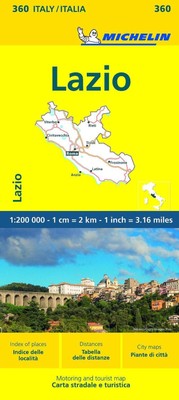 Lazio - Michelin Local Map 360 by Michelin Folded Book | eBay