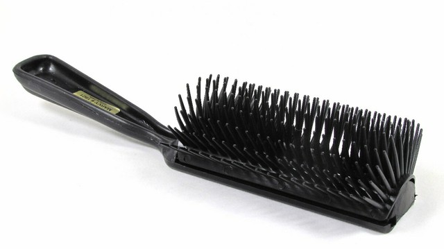 Marvy Black 11-row Poly Pin Styling Hairbrush 1921 for sale online | eBay