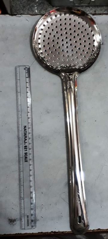 Stainless Steel Spatula Perforated Spoon Indian Jhar Kadhchi Kharchi ...