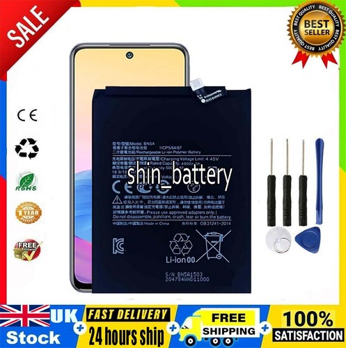 BN5A Battery For Xiaomi Redmi Note 10 5G M2103K19C Poco M3 Pro 5G ...
