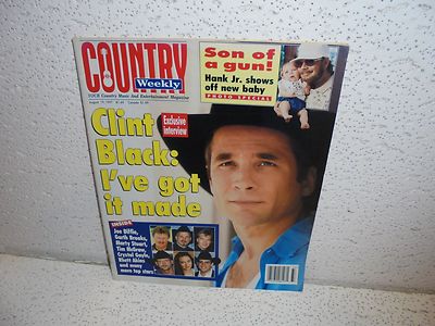 Vintage Country Weekly Magazine August 19 1997 Clint Black Garth Brooks ...