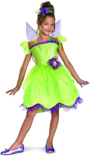 Tinker Bell Rainbow Disney Fairy Pixie Fancy Dress Up Halloween Child ...
