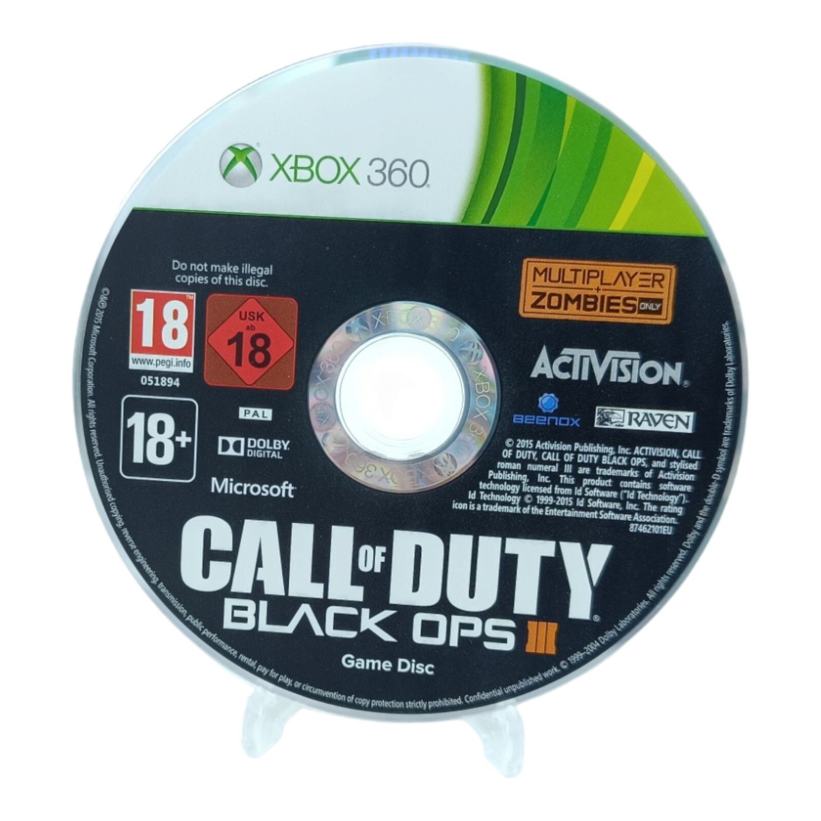Call Of Duty Black Ops 3 Xbox 360 Game Near Mint Condition PAL UK ...
