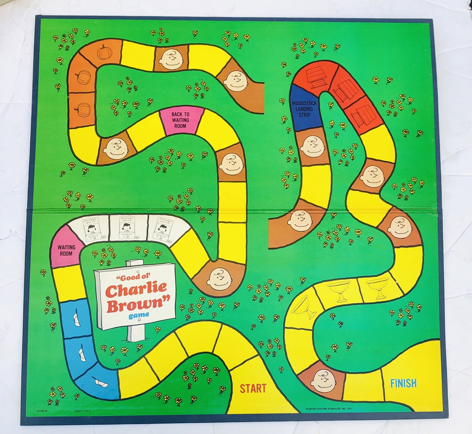 Vintage Milton Bradley 1971 Good 'Ol Charlie Brown Board Game ...