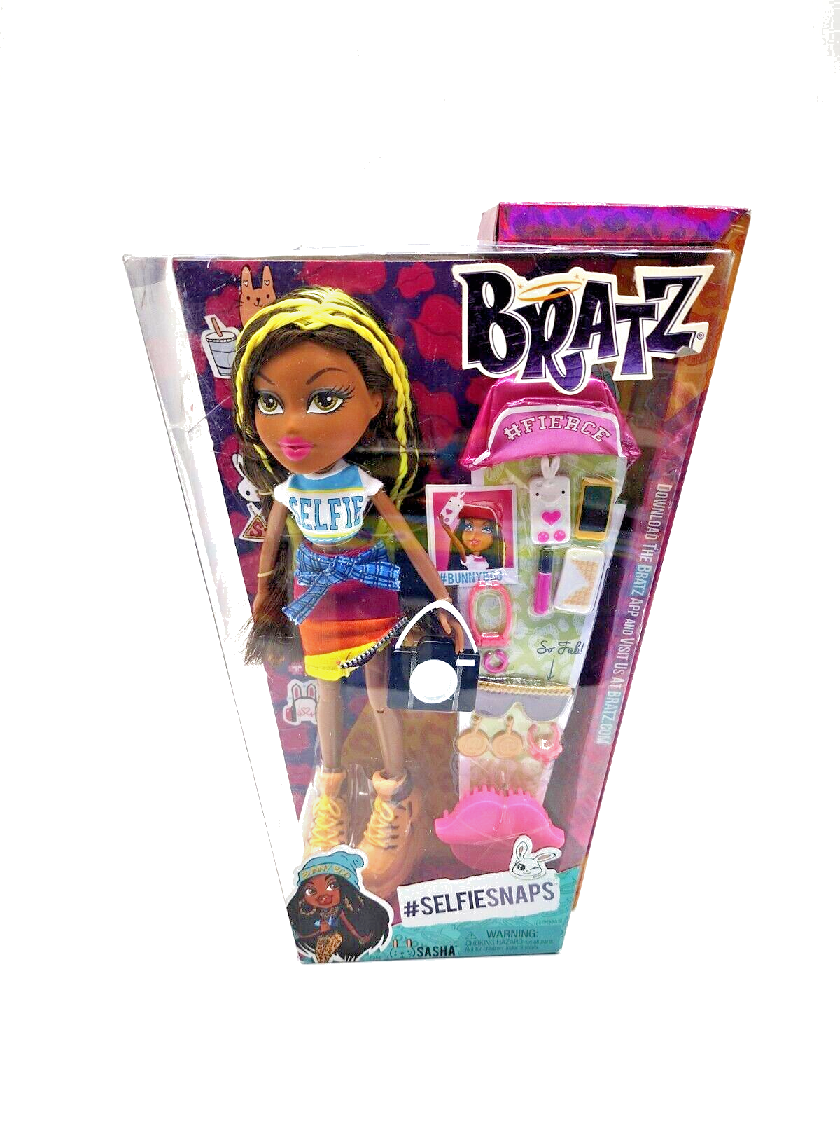 Bratz Selfie Snaps SASHA Bunny Boo Fashion Glam Doll 2015 - New in Box ...
