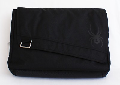 Spyder Signature Black Nylon Messenger Bag Unisex NWT | eBay