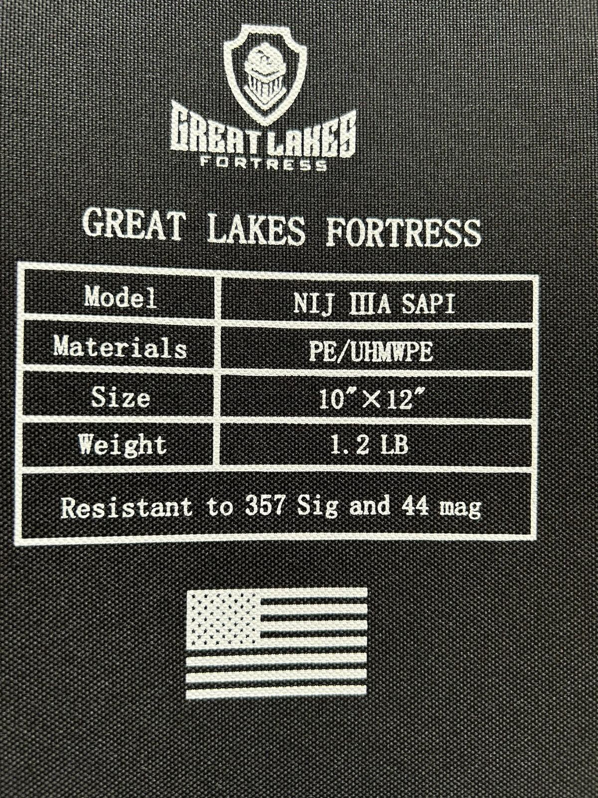 NIJ Level 3a UHMWPE Hard Armor Plates 10"x 12" Bulletproof Set of 2, 1 ...