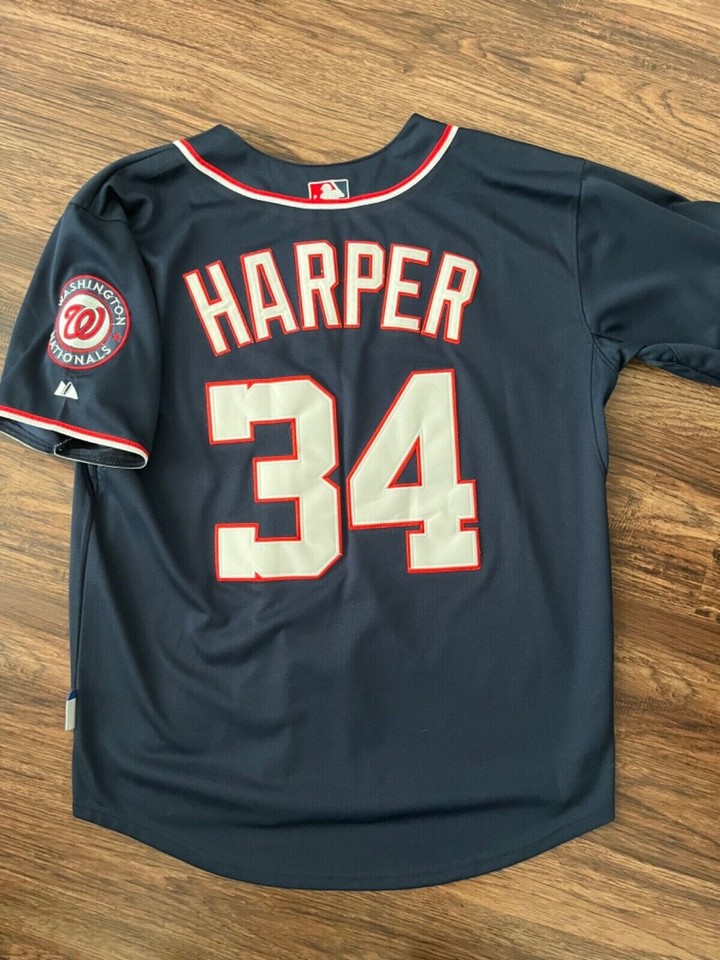 Majestic Authentic Bryce Harper Washington Nationals Jersey size 44 | eBay
