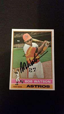 Bob Watson Astros 1976 Topps #20 Braves Authentic Signed Autograph FB15 ...
