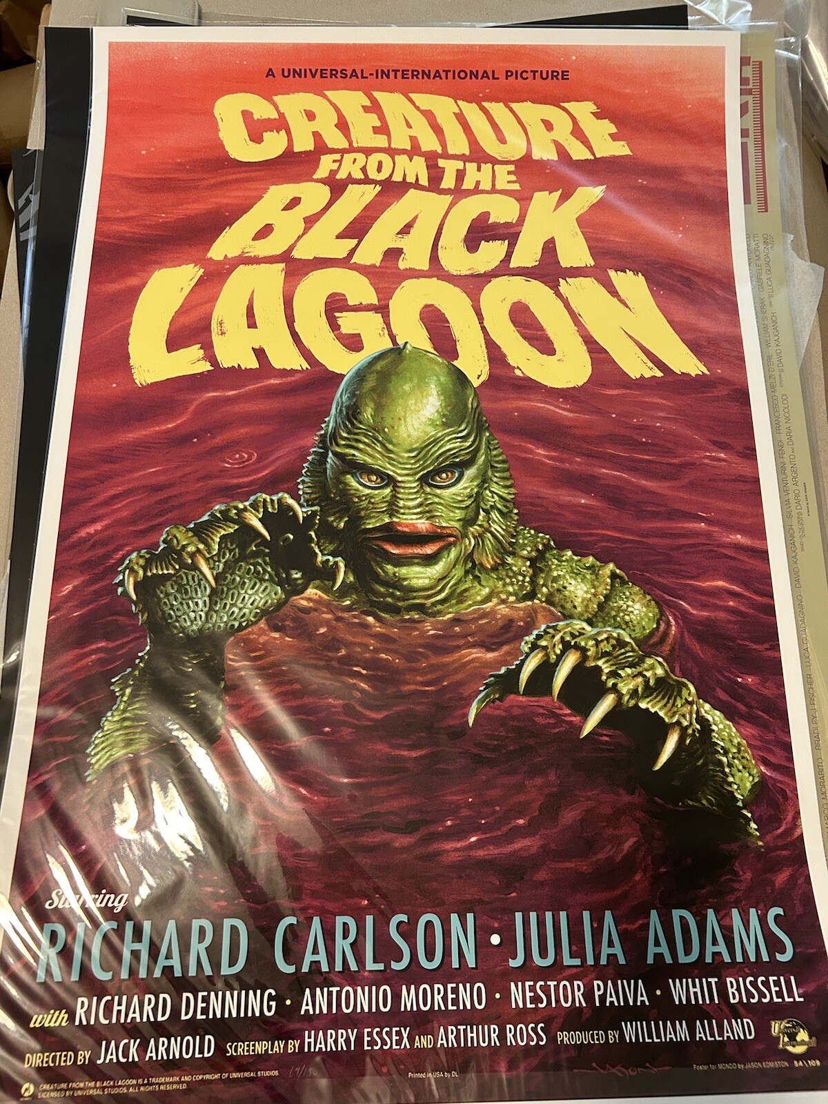 Jason Edmiston “Creature From The Black Lagoon” Variant Screenprint ...
