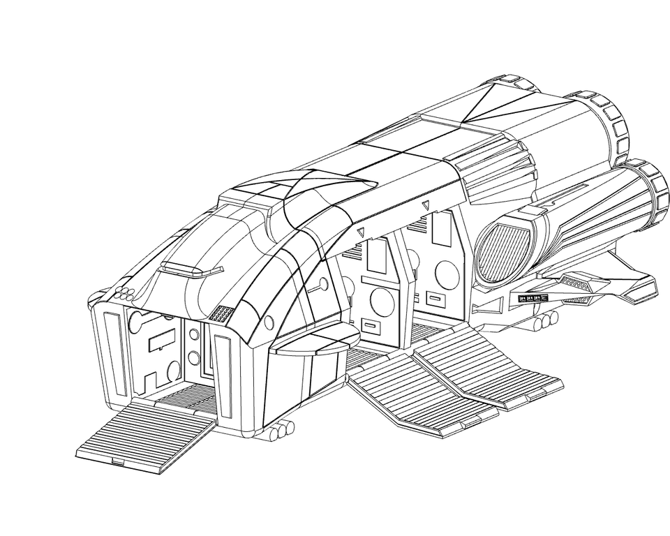 BattleTech - Mechscale Clan Broadsword Dropship - Defiance Industries ...