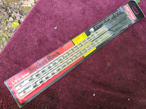 CRAFTSMAN #41324 USA 3/8" Drive Socket Metal Racks Rails, 2 pack, NOS ...