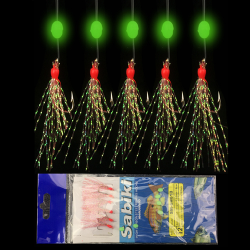 6x/Set Long Wire Bait luminous Fishing Lures Line String Carbon Steel ...