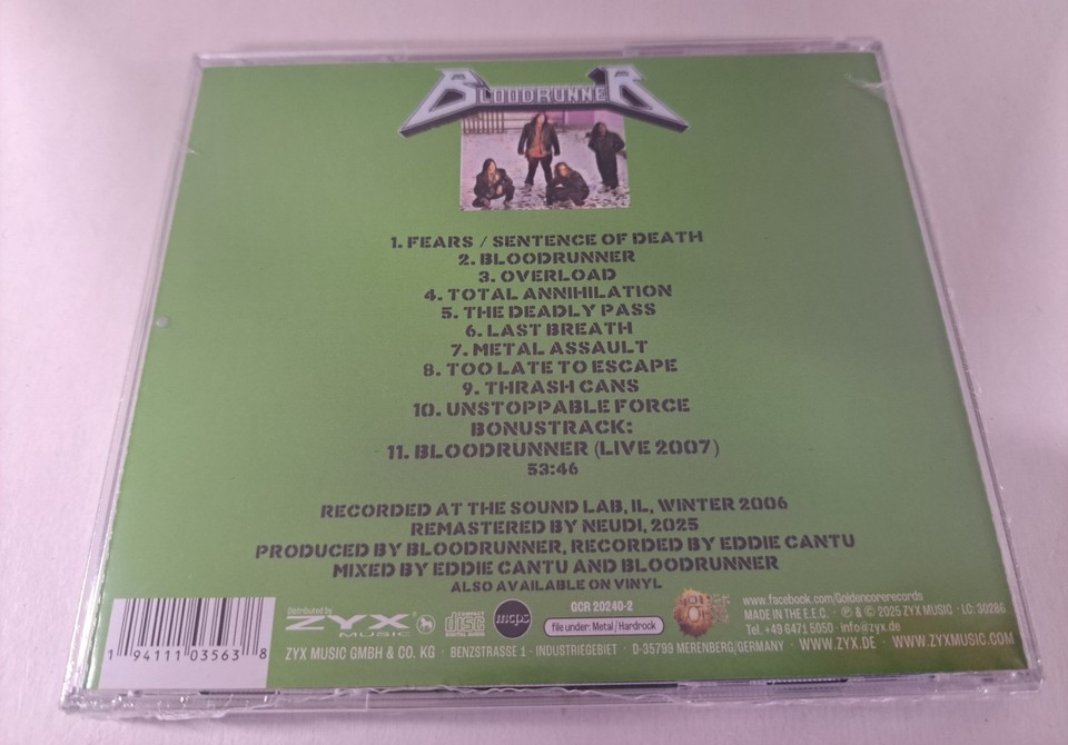 Bloodrunner Total Annihilation New CD Reissue Heavy Metal Thrash Metal ...