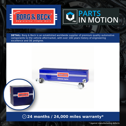 Anti Roll Bar Link Front Left BDL7385 Borg & Beck Stabiliser Drop Link ...