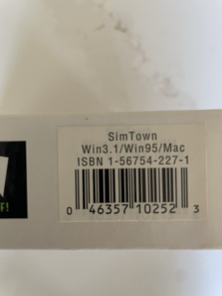 SimTown Big Box PC CD-ROM Maxis Software Toolworks CIB Kids Sim | eBay