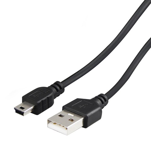 15 Ft Long Mini USB Cable for PS3 Controller Mini-B Charger Cord 2-Pack ...