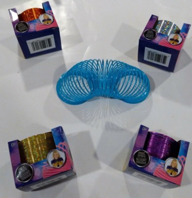 Plastic Magic Coil Spring Children's Toy 3" Choice Of 6 Colors Remember ...