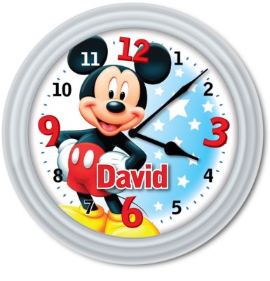 Mickey Mouse Clubhouse PERSONALIZED Wall Clock - Disney Kids Boys ...