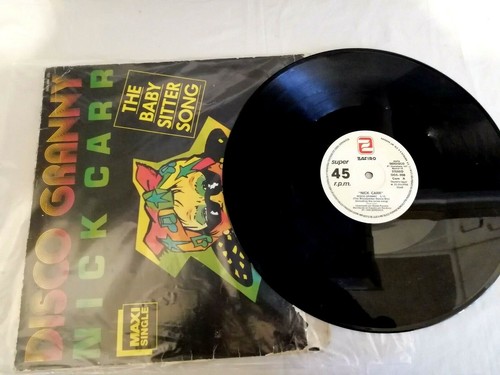 Disk Granny Nick Carr the Baby Sitter Song Maxi Single Vinyl 45r/M Saphire 1986 | eBay Australia