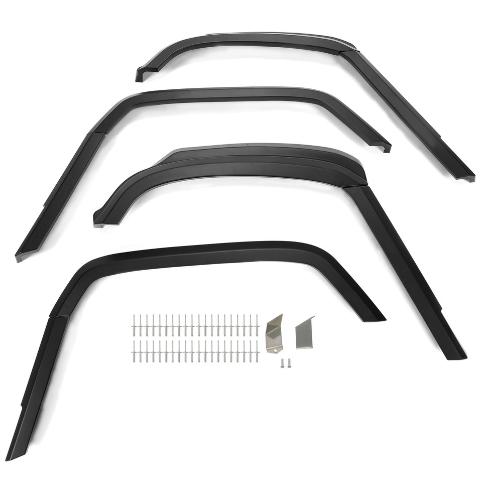For Hummer H1 /Humvee /HMMWV 8Pcs Fender Flares overfender W/ hardware ...