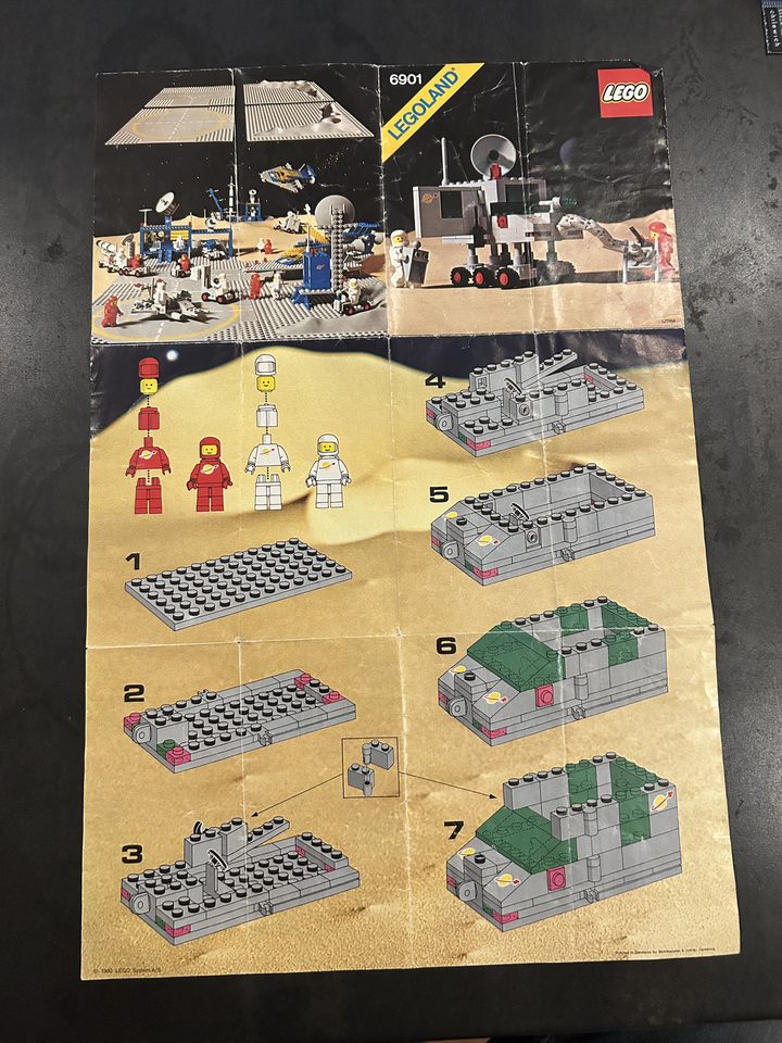 LEGO 6901 Mobile Space Lab Space Set vintage *Instruction Manual Only ...
