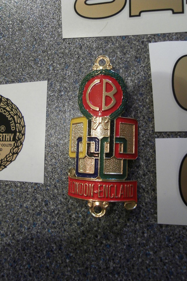 CLAUD BUTLER decal set AND METAL BADGE. black/gold decals. Stunning ...