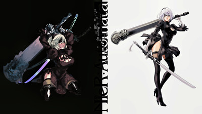 Anime nier automata 2b girls big Playmat Gaming Mat Desk | eBay