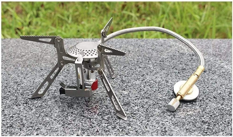 Portable Compact Gas-Burner Fishing Outdoor Cooking Camping Picnic Cook ...