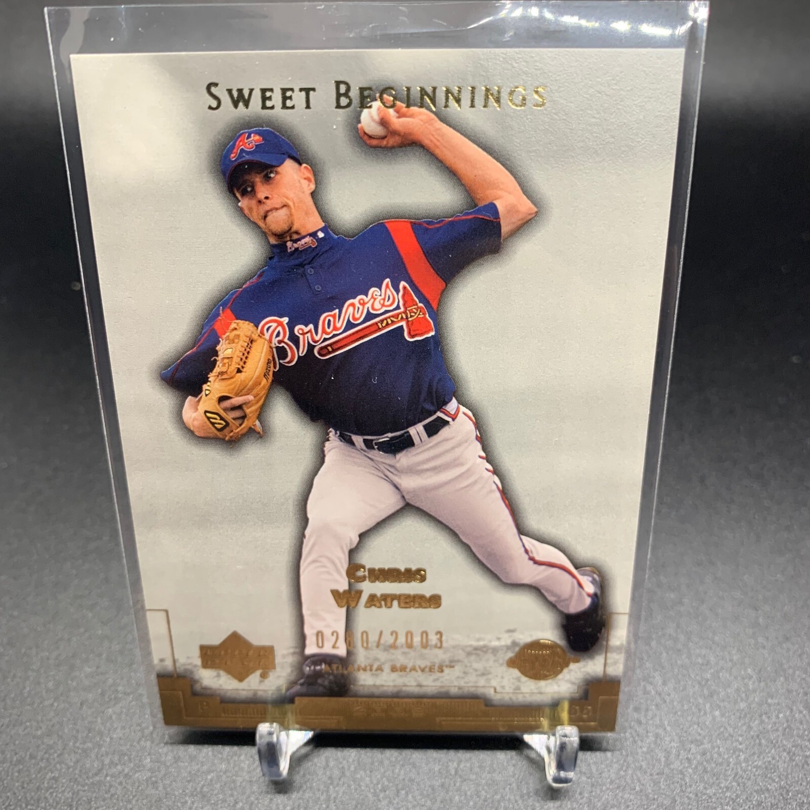 2003 Upper Deck Sweet Spot Sweet Beginnings /2003 Chris Waters #144 RC ...