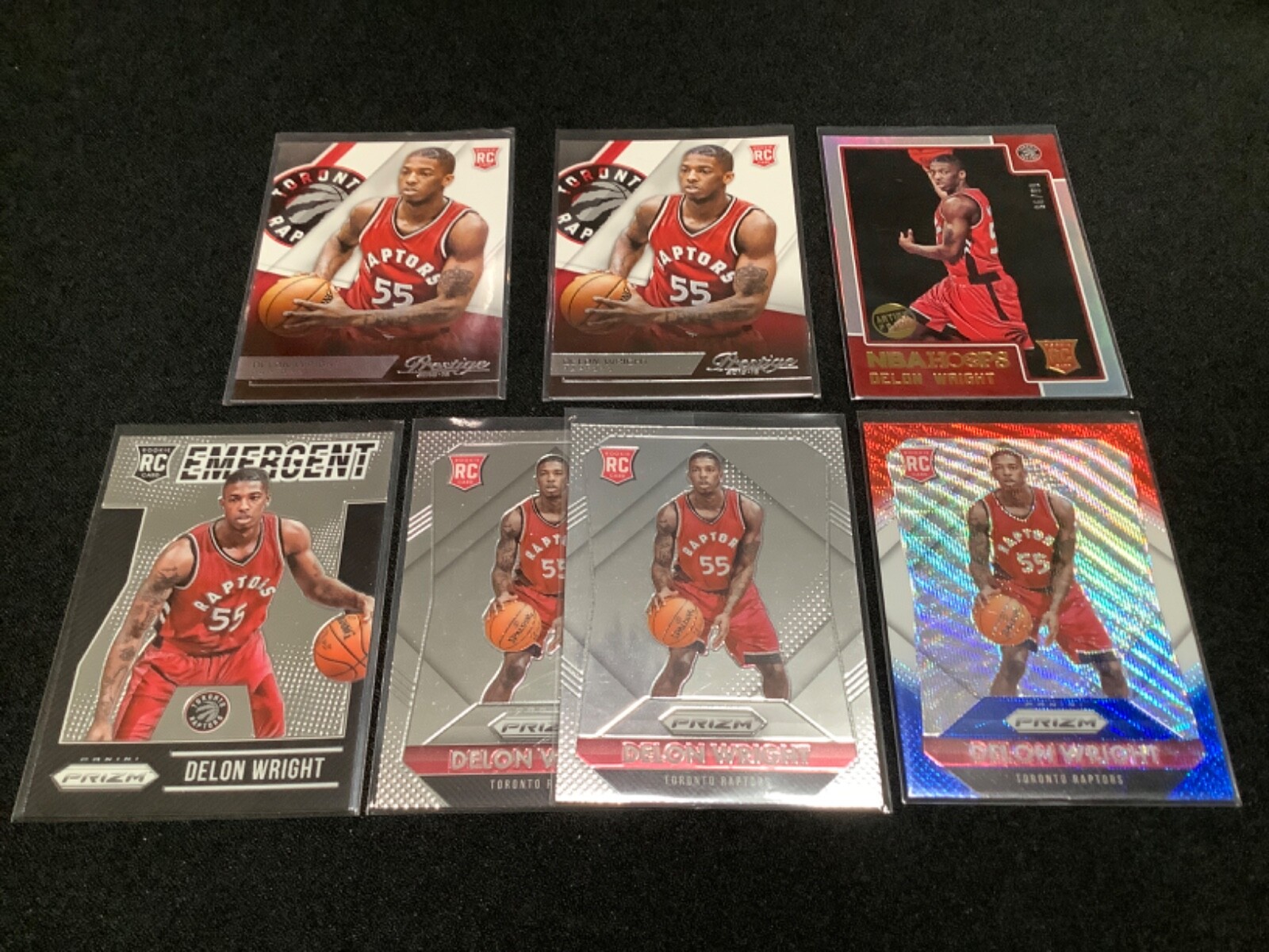 Delon Wright rc 7 card mixed lot 2015-16 rookies🔥prizm RWB refractor | eBay