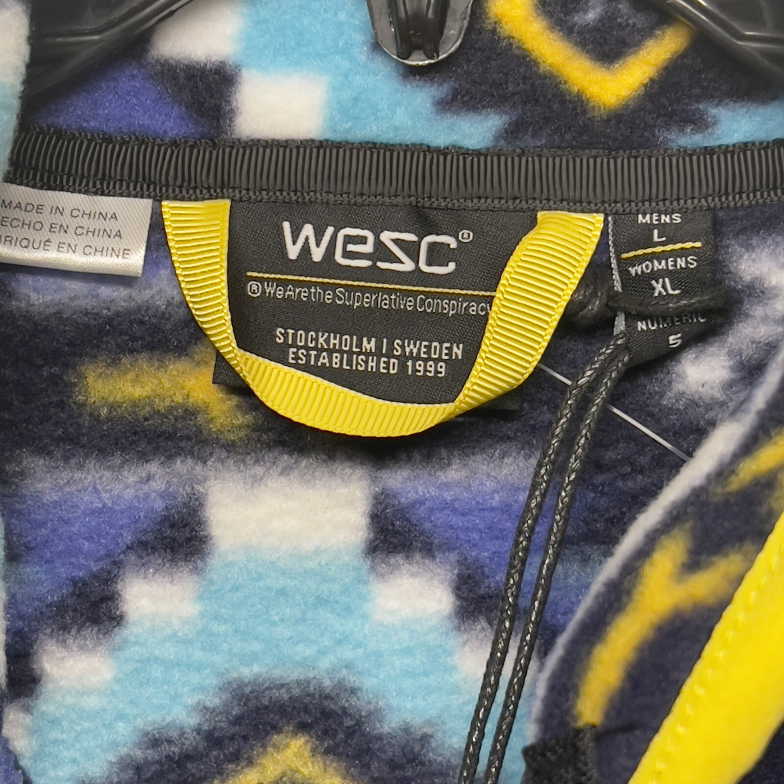 Wesc Moritz Aztec AOP Polar Fleece Full Zip Jacket Unisex Large NWT ...