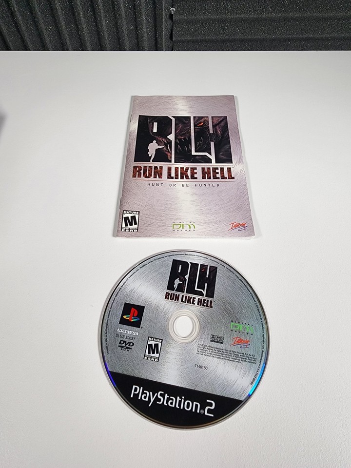 RLH: Run Like Hell (Sony PlayStation 2 PS2, 2002) COMPLETE CIB ...