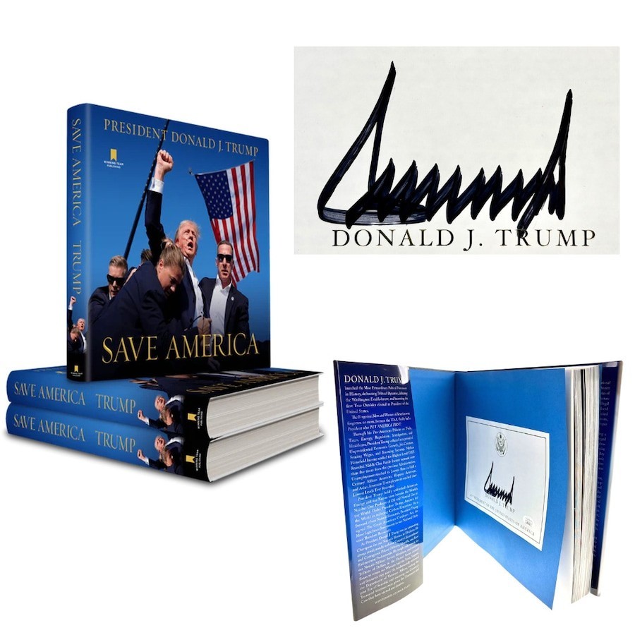 Signed Donald Trump Save America Autograph Book | eBay