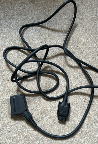 NINTENDO GAMECUBE *OFFICIAL* GENUINE RGB SCART TV AV CABLE LEAD ADAPTER ...