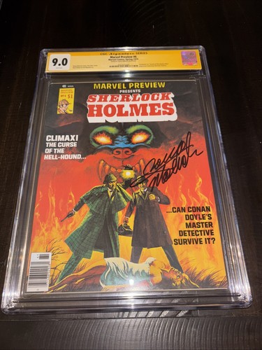 Marvel Preview 6 Cgc Ss 9.0 White Pgs Doug Moench Sherlock Holmes | eBay